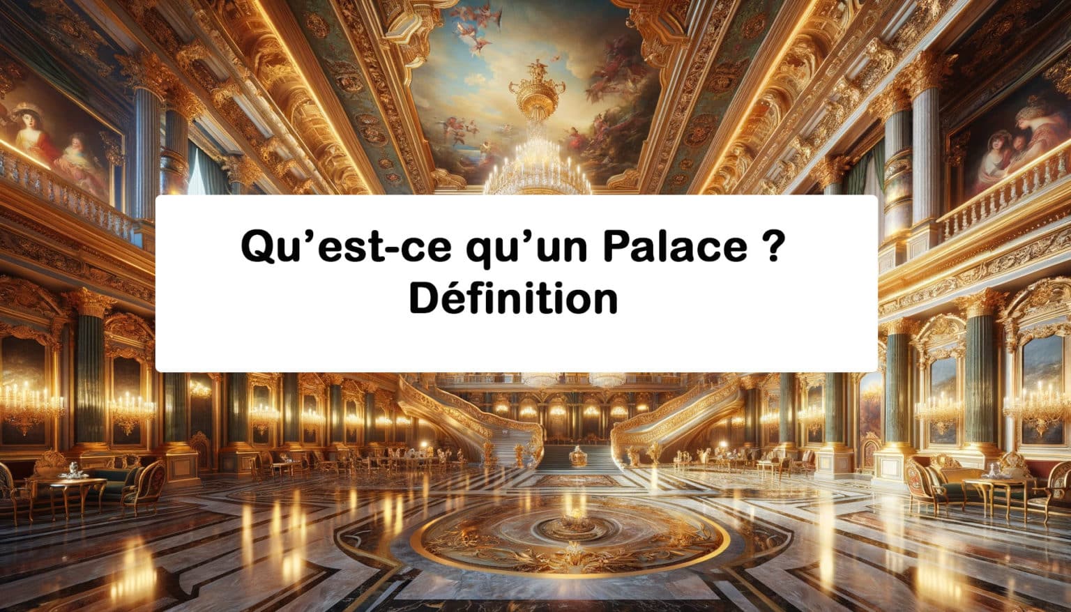 Palace : Définition & histoire des palaces | Que veut dire