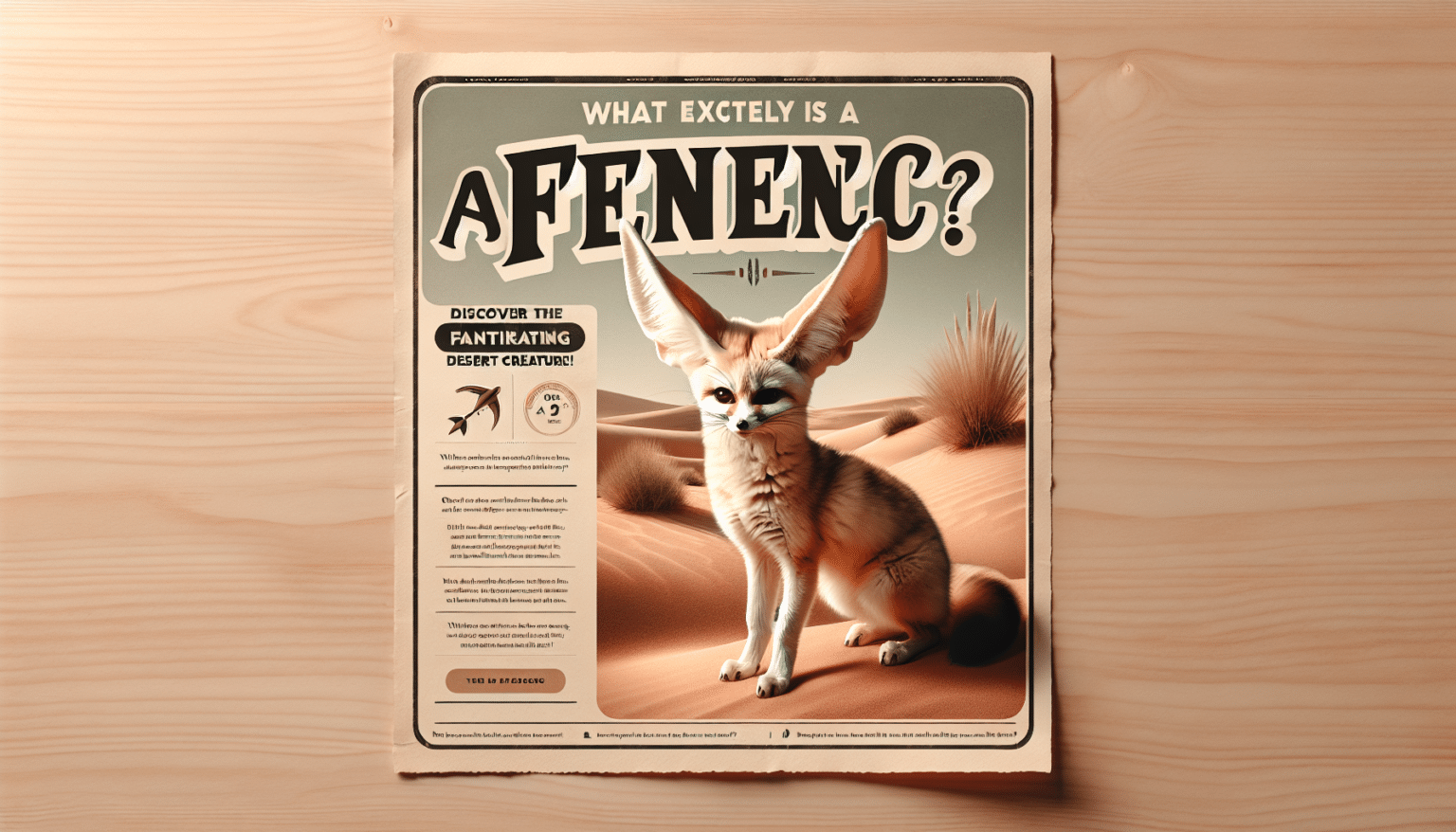 À la découverte du fennec : le renard des dunes