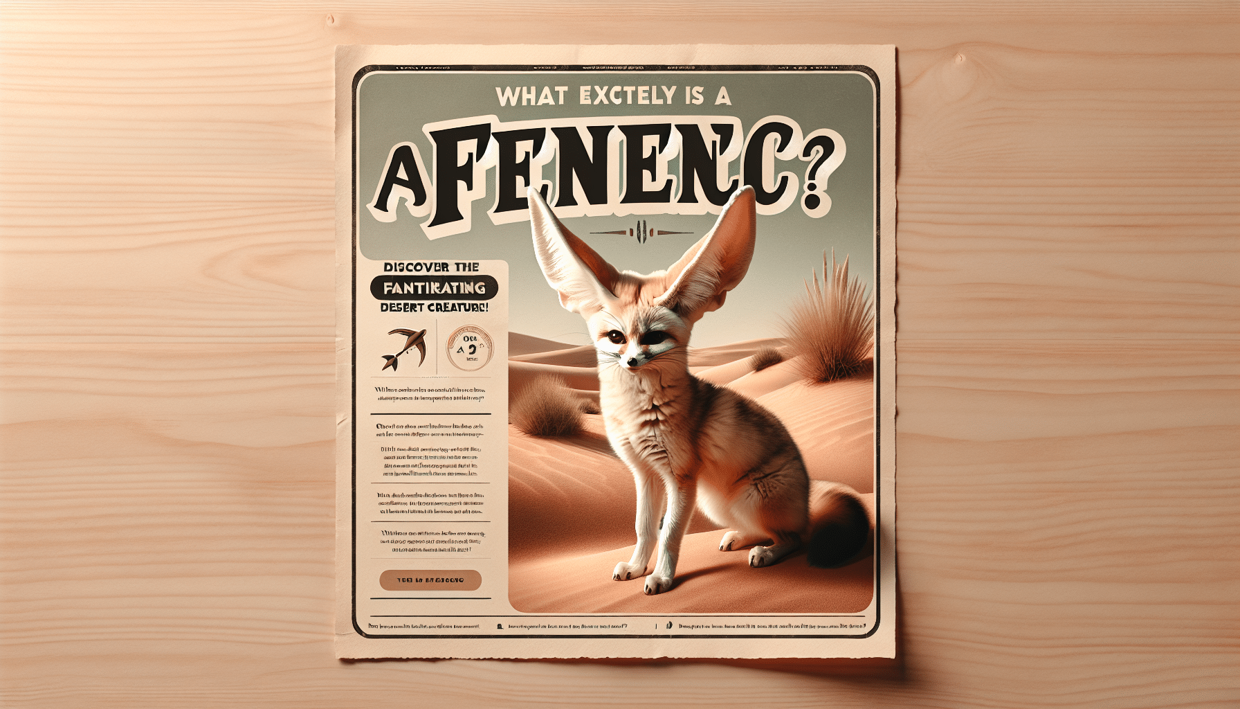 À la découverte du fennec : le renard des dunes